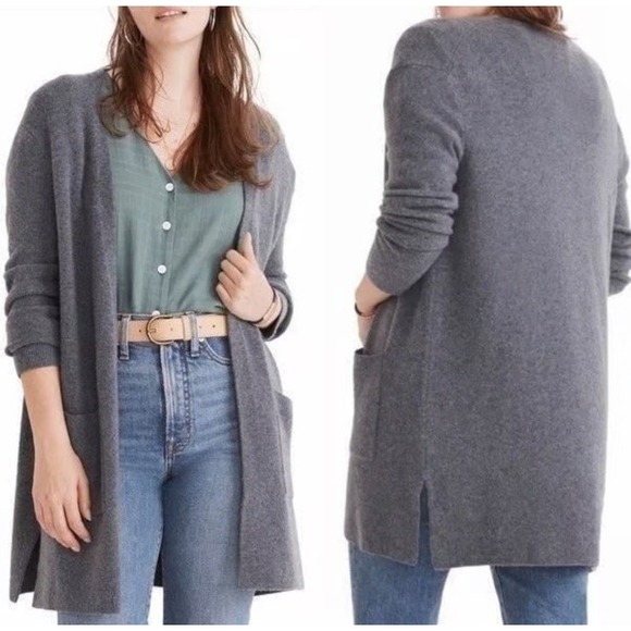 Madewell | Sweaters | Madewell Ryder Open Front Wool Alpaca Blend ...